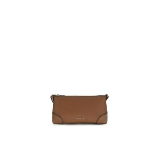 Michael Kors Femme, Sacs, Brun, Taille: ONE Size Portefeuille Double Zipp&eacute; en Cuir Grain&eacute;