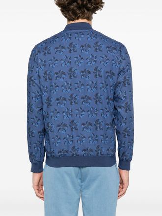 Kiton Womens Floral-Print Bomber Jacket Ss25 M