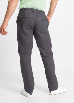 Bonprix Schlupfhose aus Leinen und Baumwolle, mit Eingrifftaschen und Ges&auml;&szlig;taschen