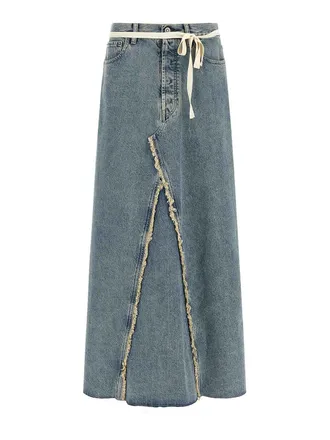 Maison Margiela Jupe Midi - Bleu Clair