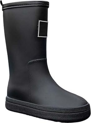 Generic Bottes en caoutchouc imperm&eacute;ables pour homme et femme - Longueur genou - Imperm&eacute;ables - Larges mollets - Pour le travail et la pluie - Bottes de jardi
