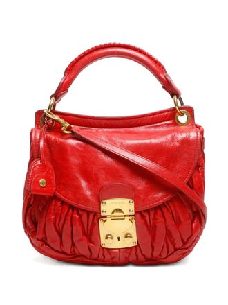 Miu Miu 2000-2020 kleine Ribbon Handtasche - Rot