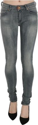 Plein Sud Femme, Jeans, Bleu, Taille: W28 Jean Skinny en Denim Taille Moyenne