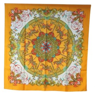 Herm&egrave;s &Eacute;charpe carr&eacute;e en soie Pre-owned - Femme - Pre-owned - Multicolore - Taille: ONE Size