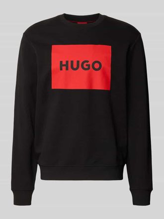 HUGO BOSS Sweatshirt mit Label-Print Modell Duragol