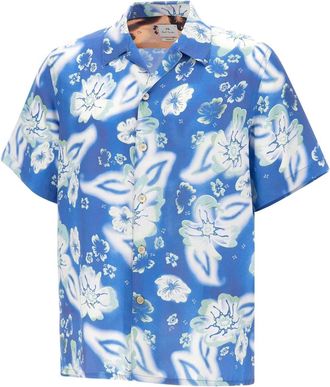 Paul Smith Homme, Chemises, Bleu, Taille: L Chemise &agrave; Imprim&eacute; Floral