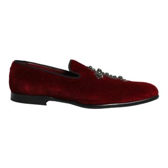 Dolce & Gabbana Cross Slip On Dress Loafers - - Shoes - Herren - Braun - 43 EU