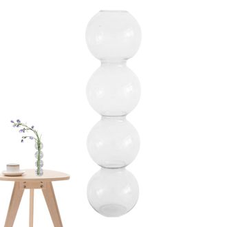 Generic Hydroponische Glasvase | Einzigartige einfache Blumenvase, Heimtextilien, Tischdekorationen, klare geometrische Glasbl&uuml;tenvase f&uuml;r Zuhause Wohnzimmer 