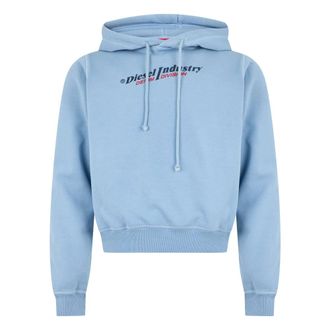 Diesel F-Reggy-Hood-Ind - - Sweatshirts & Hoodies - Damen - Blau - S