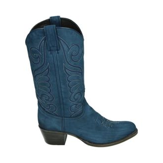 Sendra Blaue Westernstiefel mit Ledersohle - - Shoes - Damen - Blau - 37 EU