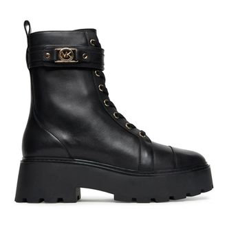 Michael Kors Schn&uuml;r-Kampfstiefelette - - Shoes - Damen - Schwarzk - 37 1/2 EU
