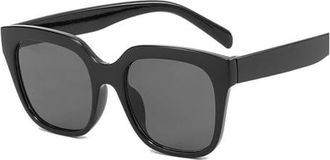 Generic Lunettes De Soleil Tendance Carr&eacute;es &Agrave; Grande Monture For Hommes Et Femmes, Confortables For Le Shopping, Les Vacances Ou Les F&ecirc;tes.(Black)