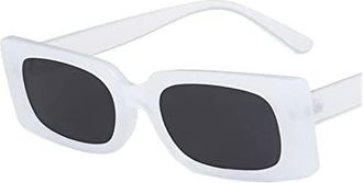 Generic 2025 Designer Square Small Frame Lunettes de soleil rétro tendance pour hommes et femmes pour les vacances en plein air (couleur : G, taille : 1)
