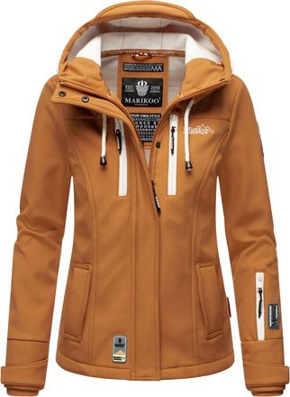 Marikoo Damen Softshelljacke - Kleine Zicke, warm mit Kapuze & Fleecefutter