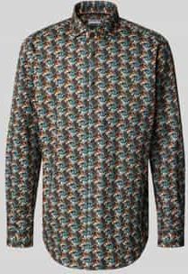 Jake*s Regular Fit Business-Hemd mit Knopfleiste