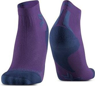 X Socks X-Socks RUN DISCOVER ANKLE NEOBERGINE/X BLACK 45-47, Violet, bleu, 45-47