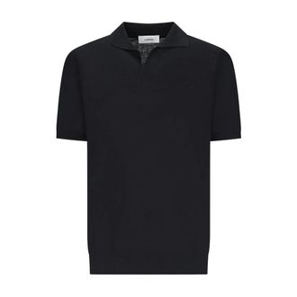 Lardini Kurzarm-Strickpoloshirt - - Tops - Herren - Schwarzk - S