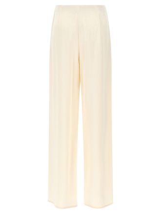 Max Mara Womens White Silk Casual Pants