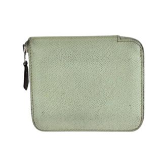 Herm&egrave;s Pre-owned Azap Silkin Compact Wallet - - Pre-owned - Damen - Gr&uuml;n - ONE SIZE