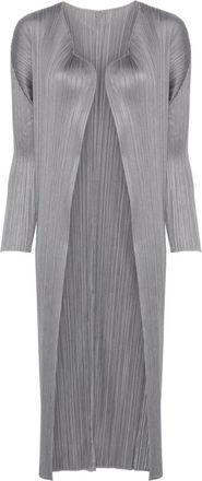 Issey Miyake Femme, Manteaux, Gris, Taille: 40 FR Single-Breasted Manteaux