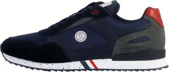 Serge Blanco Sneakers Marine - Chaussures Basses Cuir ou Simili - Bleu Marine - Taille 41