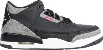 Nike Air Jordan 3 x Levis Black and White Sneakers