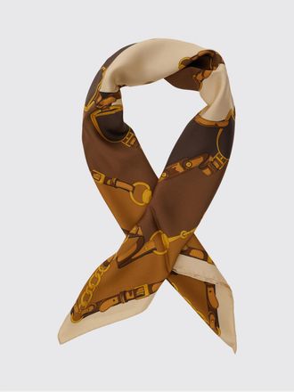 Gucci Quadratisches Seidentwill-Foulard von mit mehrfarbigem Grafikdruck