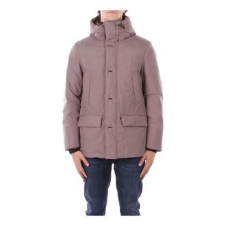 Woolrich Manteau Beige &agrave; Capuche avec Fermeture &Eacute;clair - Homme - Vestes - Beige - Taille: M