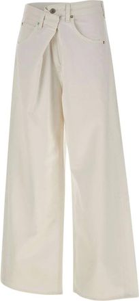 A Gold E Femme, Jeans, Blanc, Taille: W25 Vana Fold Jean