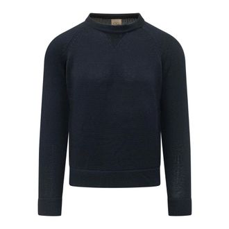 Rakk&igrave; Minimal Knit Sweatshirt - - Knitwear - Herren - Blau - 2XL
