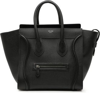 Celine Shopper - Mini Leather Luggage Tote - Gr. unisize - in Schwarz - f&uuml;r Damen
