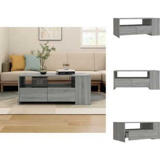 vidaXL Vidaxl - Couchtisch Grau Sonoma 102x55x42 cm Holzwerkstoff - Couchtisch - Wohnzimmertisch - Grau - Holzt Tisch - Holzwerkstoff
