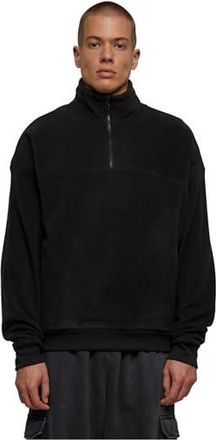 Urban Classics Basic Polar Fleece Troyer Maillot de surv&ecirc;tement, Black, XL Homme
