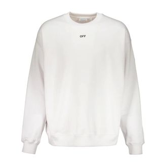 Off-white Homme, Sweatshirts et sweats &agrave; capuche, Blanc, Taille: XS Logo SweaT-shirt