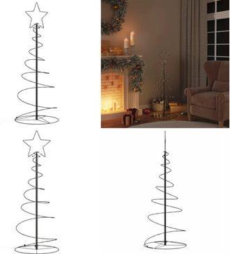 vidaXL Led Weihnachtsbaum 80 LEDs Warmwei&szlig; 120 cm - Vidaxl