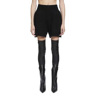 Rick Owens Tower Shorts in Felt Cashmere
