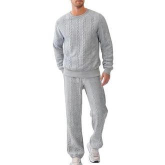 Generic Surv&ecirc;tement 2 pi&egrave;ces ensemble de jogging &agrave; col rond, surv&ecirc;tement athl&eacute;tique &agrave; manches longues, ensemble de surv&ecirc;tement confortable et tendance pour la