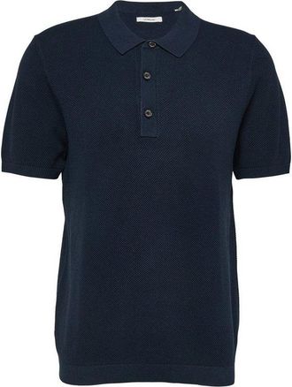 s.Oliver Kurzarmpullover Strickpullover Strukturiertes Strick-Poloshirt