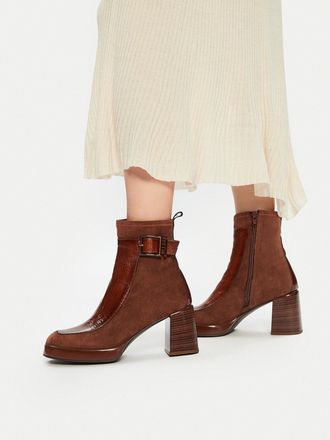 Hispanitas Stiefeletten Hispanitas Velour Str-I24 HI243664 Braun