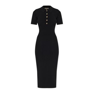 Michael Kors Geripptes Bodycon-Kleid - - Dresses - Damen - Schwarzk - XS
