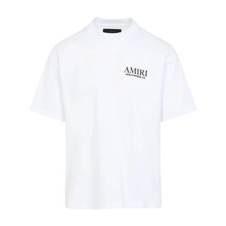 Amiri Homme, Tops, Blanc, Taille: M T-shirt Blanc Élever Style Garde-robe