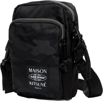 Eastpak Schwarze Schultertasche mit Aufgesticktem Logo - - Bags - unisex - Schwarzk - ONE SIZE