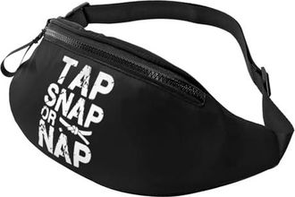Generic Tap Snap Nap Jiujitsu Br&eacute;silien Sac Banane Unisexe Sac &Agrave; Bandouli&egrave;re L&eacute;ger Poche Poitrine Pour Jogging Travail Homme 14X35Cm