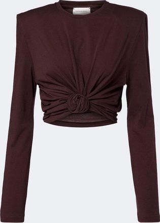Magda Butrym Cropped-Top aus Jersey aus einem Baumwollgemisch
