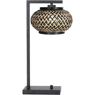 Steinhauer Steinhauer - lampe de table - Stang - noir - bambou m&eacute;tal - lampe