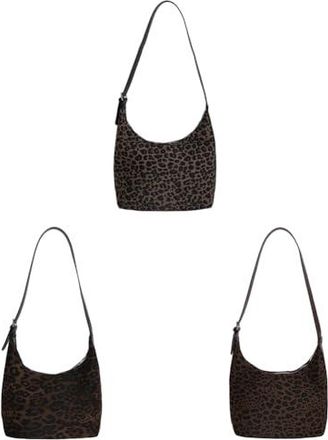 Generic Kexpery Sac Bandouli&egrave;re Imprim&eacute; L&eacute;opard Sacoche Spacieuse Convertible pour Femmes Mode Voyage Shopping et Quotidien