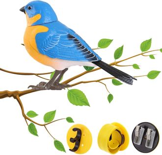 Generic Dekorative Gefälschte Vögel - Künstliches Vogelspielzeug, Gefälschte Simulationsvogelspielzeuge | Interaktives Simulationsvogelspielzeug Mit Licht- Un