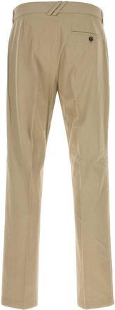 Burberry Mens M:charlton Nf:175484:c5956 Saltmarshbeige Cotton Pantaloni Trousers