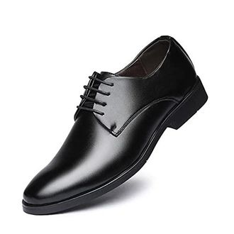 Generic Chaussures habill&eacute;es for Hommes, Derbies &agrave; Lacets, Bout Rond, Cuir PU, Tige Basse, Talon Bloc Classique, antid&eacute;rapantes(40 EU)