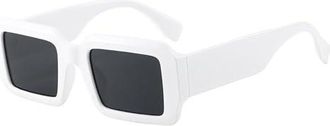 Generic Lunettes De Soleil Carrées À Petite Monture For Hommes Conduite For Femmes En Plein Air(White)